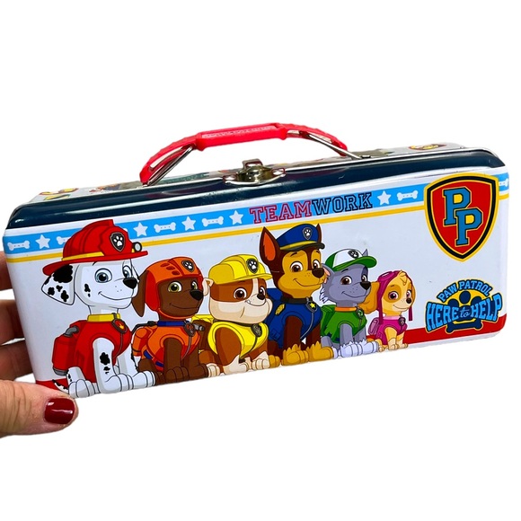 Paw Patrol | Toys | Paw Patrol Rectangular Tin Pencil Case With Handle ...
